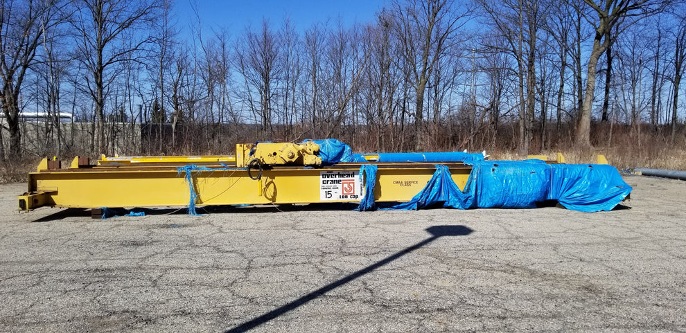 15 Ton Capacity Shepard Niles Overhead Bridge Crane For Sale ...